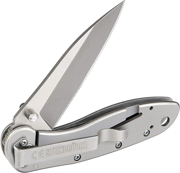 Steinbrücke Folding Knife 3.1 inch Sandvik 14C28N Stainless Steel Blad ...