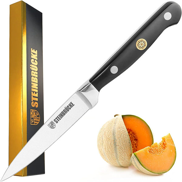 Steinbrücke Paring Knife 4 inch - Small Kitchen Knife Forged from Germ ...