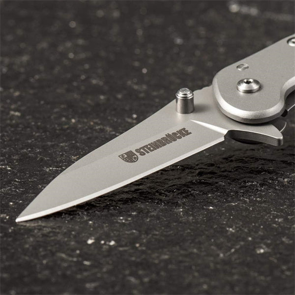 Steinbrücke Small Pocket Knife 2.3" Sandvik 14C28N Stainless Steel Bla ...